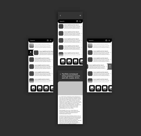 Simple List View UI Layout - Dribbble - arunk140